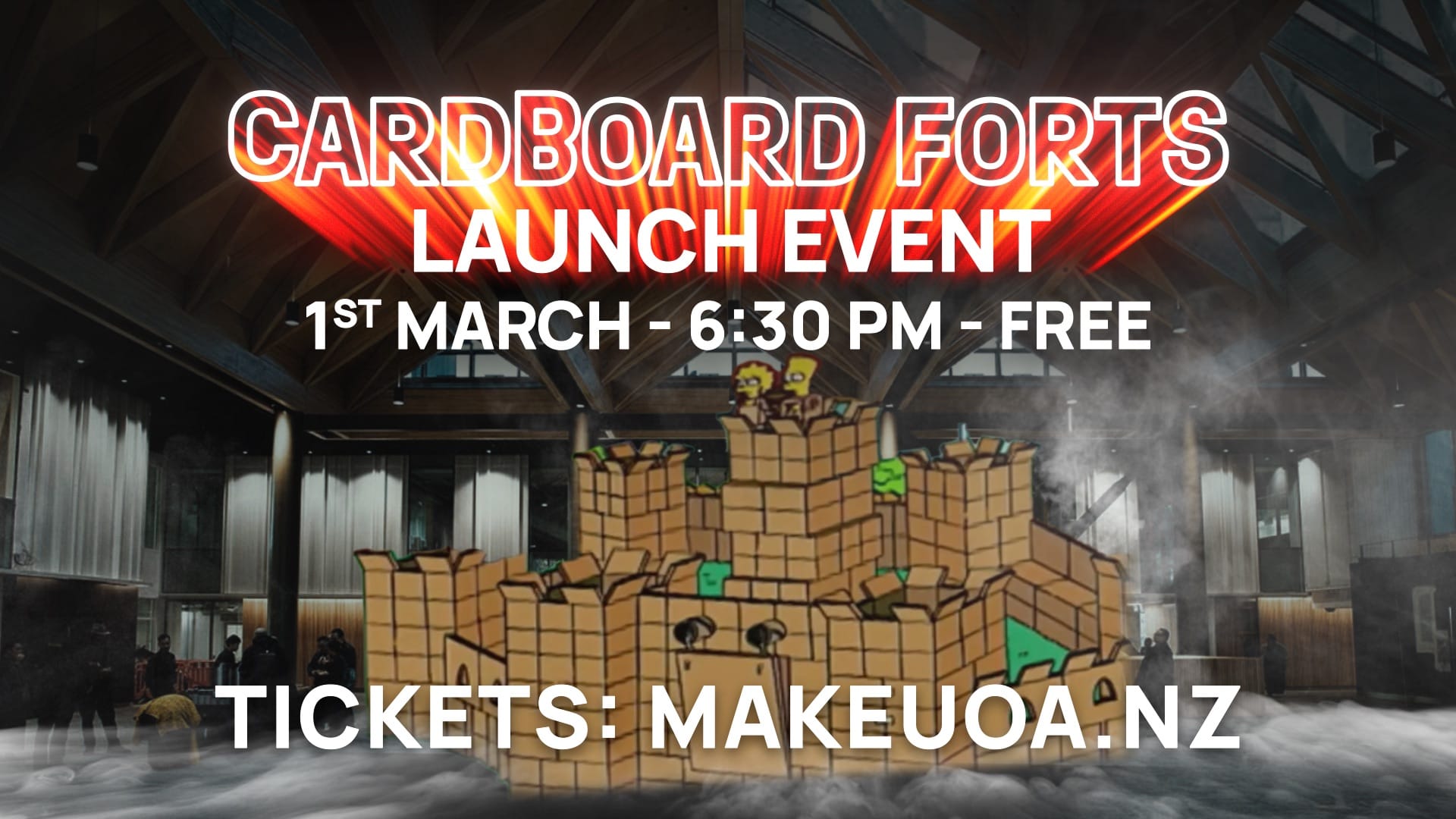 1st March: Cardboard Fort vs Electric Couch!